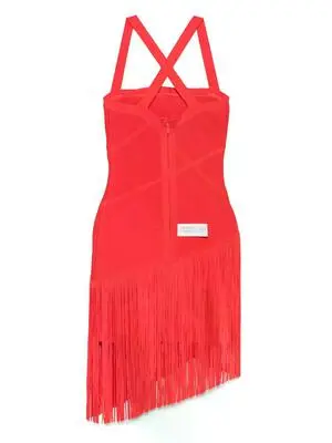 Herve Leger Josephine Mini Dress - Red