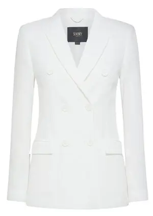 Seventy Seventy Double-Breasted Blazer - White
