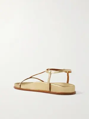 EMME PARSONS Aya Metallic Leather Sandals