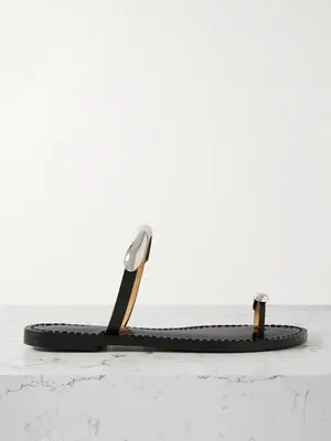 AMANU The Samburu Embellished Leather Sandals