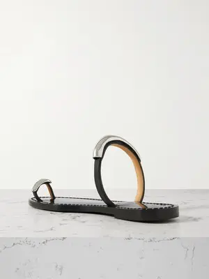 AMANU The Samburu Embellished Leather Sandals