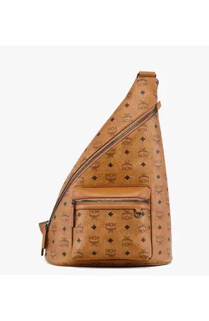 Mcm Visetos Aren Sling - Cognac