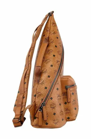 Mcm Visetos Aren Sling - Cognac