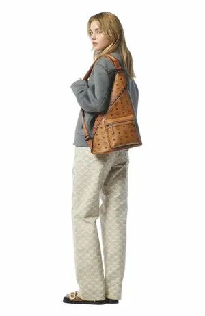 Mcm Visetos Aren Sling - Cognac