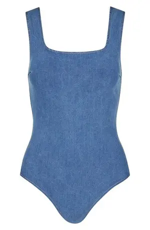 Commando Do It All Stretch Denim Bodysuit