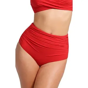 POPILUSH Shapewear Ruched Bikini Bottom Watermelon