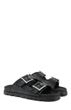 Mcm Sandals In Visetos - Black