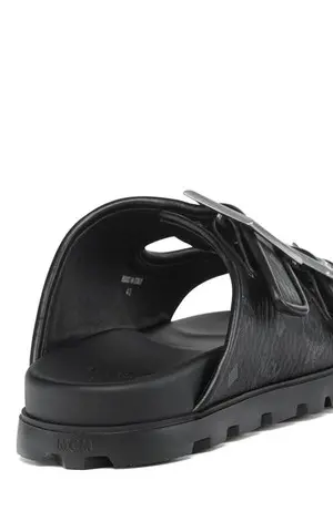 Mcm Sandals In Visetos - Black