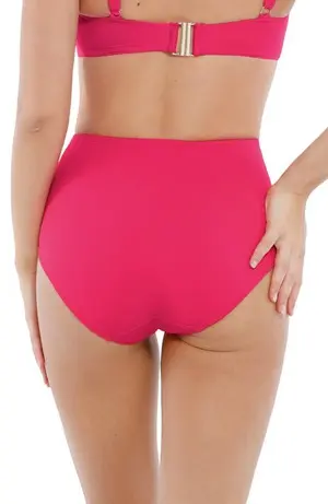 POPILUSH Shapewear Ruched Bikini Brief - Cerise