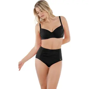 POPILUSH Popilush Shapewear Ruched Bikini Brief Midnight Black
