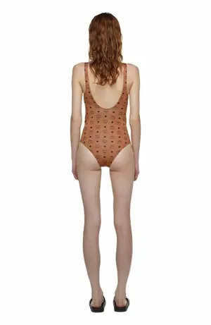 Mcm Monogram Print Swimsuit