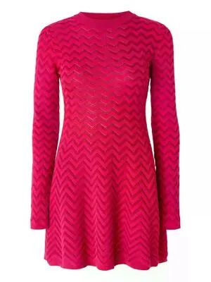 Missoni Zigzag-pattern Mini Dress - Pink