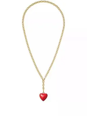 ROXANNE ASSOULIN The Mini Puffy Heart Necklace - Gold
