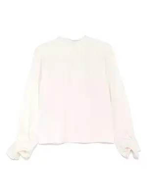 Filippa K Band-collar Blouse - Neutrals