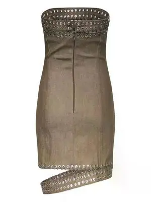 LUDOVIC DE SAINT SERNIN Eyelet-detailed Mini Dress
