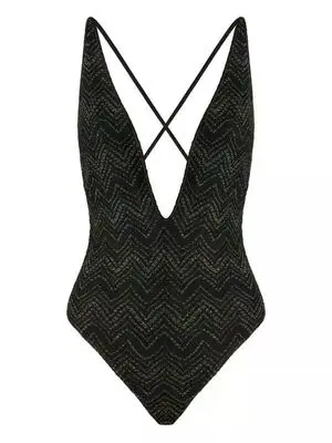 Missoni Zigzag-pattern Swimsuit - Black