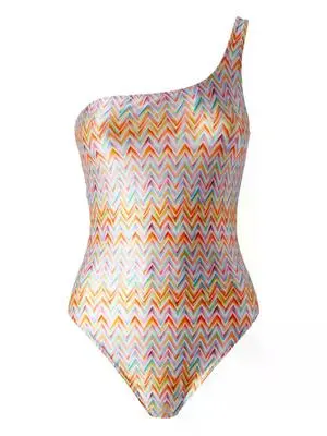Missoni Zigzag-pattern One-piece Swimsuit - Pink