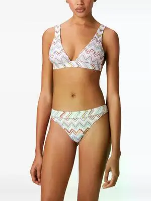 Missoni Zigzag-pattern Bikini - White
