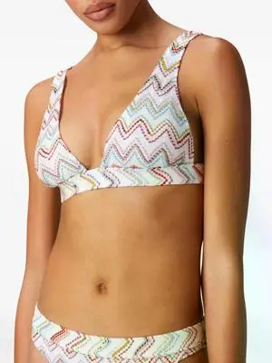 Missoni Zigzag-pattern Bikini - White
