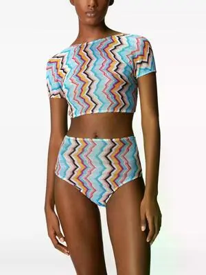 Missoni Zigzag-pattern Bikini - Blue