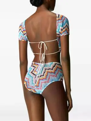 Missoni Zigzag-pattern Bikini - Blue