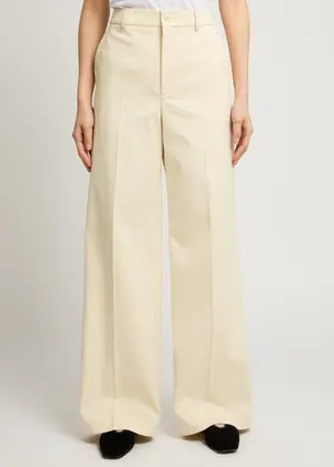 Moncler Wide-leg Twill Trousers