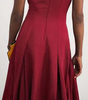 Staud Cotton-blend Joy Maxi Dress - Red