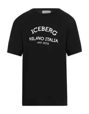 Iceberg T-shirt Jersey T-shirt Size Cotton - Black