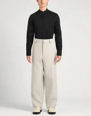 PAOLO PECORA Shirt Size Cotton, Elastane - Black