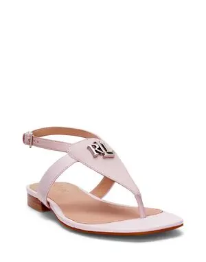 Ralph Lauren Everley Nappa Leather Thong Sandal