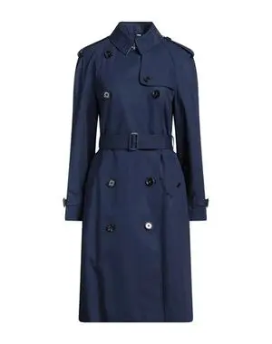 Burberry Overcoat & Trench Coat Cotton - Blue