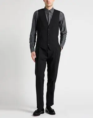 Dolce & Gabbana Suit Charcoal Size Virgin Wool, Elastane - Black