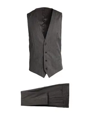 Dolce & Gabbana Suit Charcoal Size Virgin Wool, Elastane - Grey