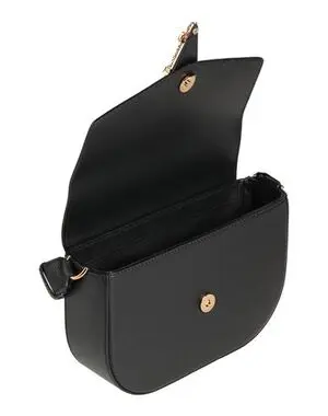 Versace Cross Body Bag In Dark Calfskin - Black