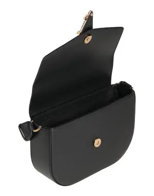 Versace Cross Body Bag In Dark Calfskin - Black