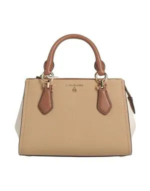 Michael Kors Textured Leather Tote Handbag - Beige