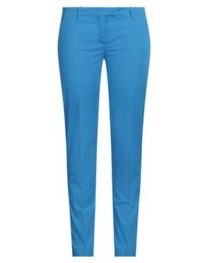 TRUSSARDI Tapered Solid Cotton-elastane Pants - Azure