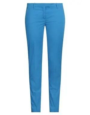 TRUSSARDI Tapered Solid Cotton-elastane Pants - Azure