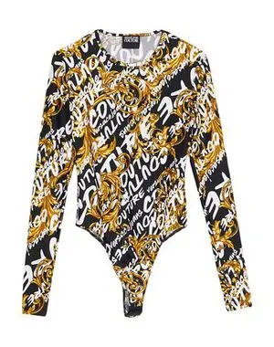 Versace Bodysuit In Polyamide And Elastane - Black