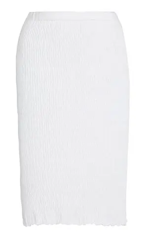 FERRAGAMO Linen-blend Pencil Skirt