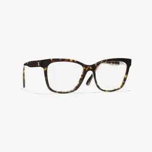 Chanel Square Eyeglasses - Dark Tortoise