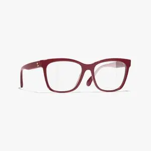 Chanel Square Eyeglasses - Red