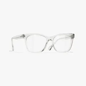 Chanel Square Eyeglasses - Transparent Gray