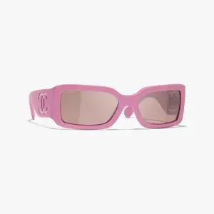 Chanel Rectangle Sunglasses - Pink