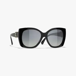 Chanel Square Sunglasses - Black