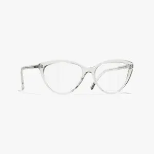 Chanel Cat Eye Eyeglasses - Transparent Gray