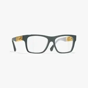 Chanel Square Eyeglasses Pale Green