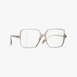 Chanel Square Eyeglasses Taupe