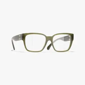 Chanel Square Eyeglasses - Khaki