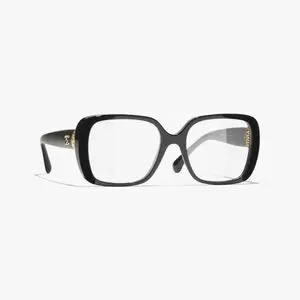 Chanel Square Eyeglasses - Black